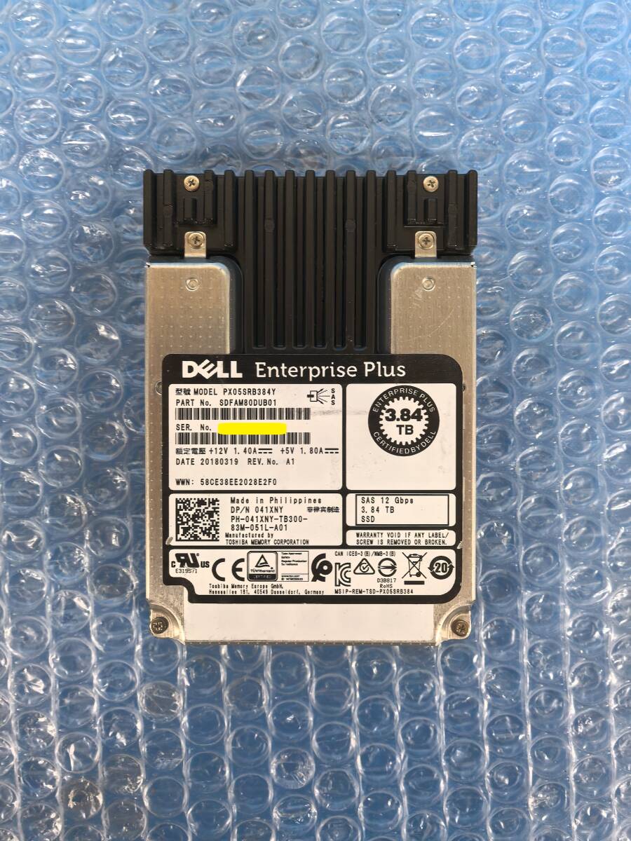 [CK25477] DELL Enterprise Plus PX05SRB384Y 3.84TB SAS 12 Gbps SSD ハード ...