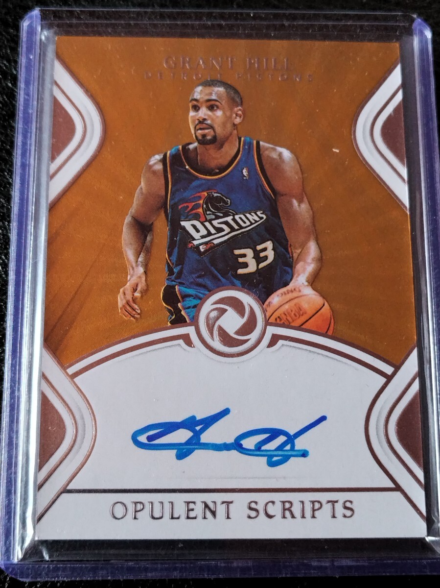 Grant Hill autograph 18-19 panini opulent scripts /49 グラント・ヒル オート！ /【Buyee】