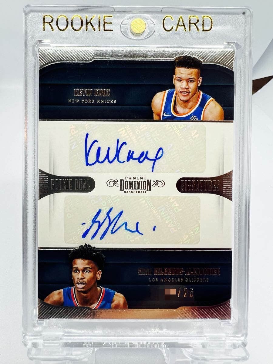 貴重高級版/25枚限定 RC Rookie Auto 18-19 Panini Dominion Shai Gilgeous ...