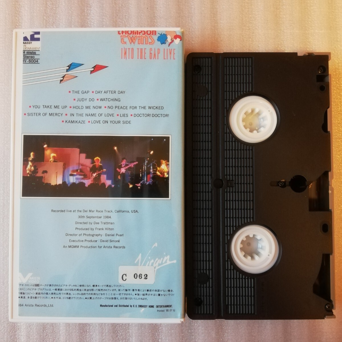 【VHS】トンプソン・ツインズ カリフォルニア・ライブ INTO THE GAP ビデオテープ THOMPSON TWINS Hi-Fi ...