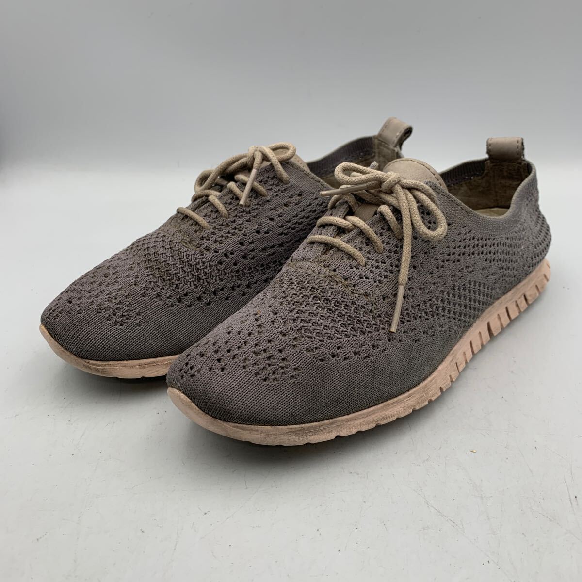 O588Y COLE HAAN コールハーン ゼログランド レディース スニーカー US6B 約 23cm グレー 布地 /【Buyee】