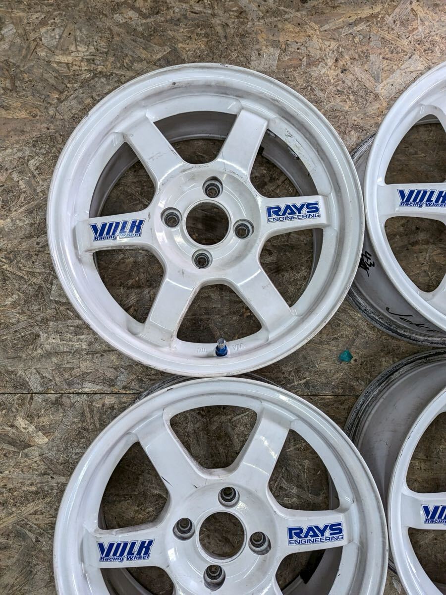 【希少！】RAYS TE37 15インチ 7J＋43 PCD100 4穴 4H 軽量 鍛造 シビック ロードスター フィット ヴィッツ アクア ヤリス MR-S CR-X /【Buyee ...