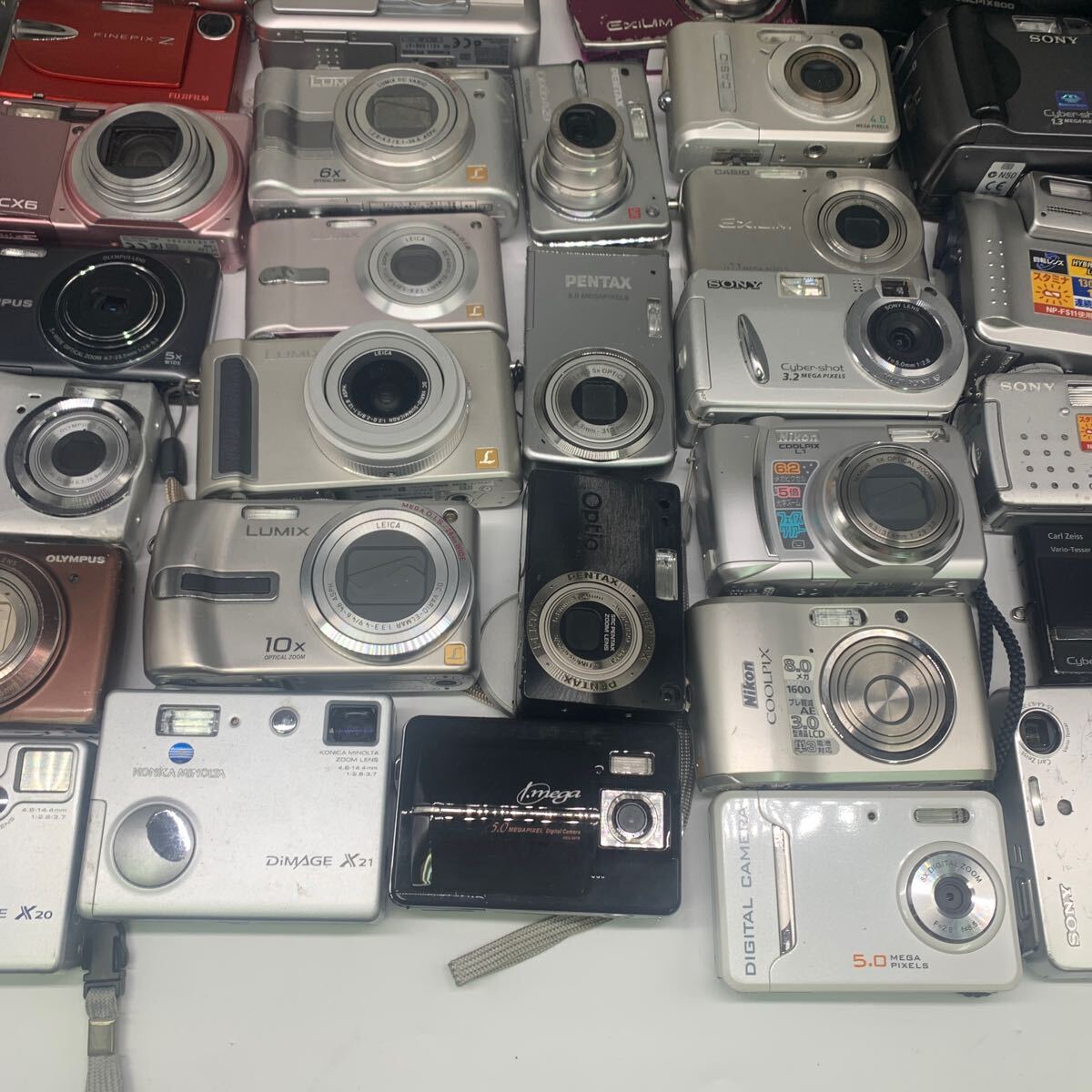 【XB0】1円スタート デジタルカメラ まとめ 約50台 ニコン キャノン パナソニック カシオ ペンタックス オリンパス フジフィルム ...