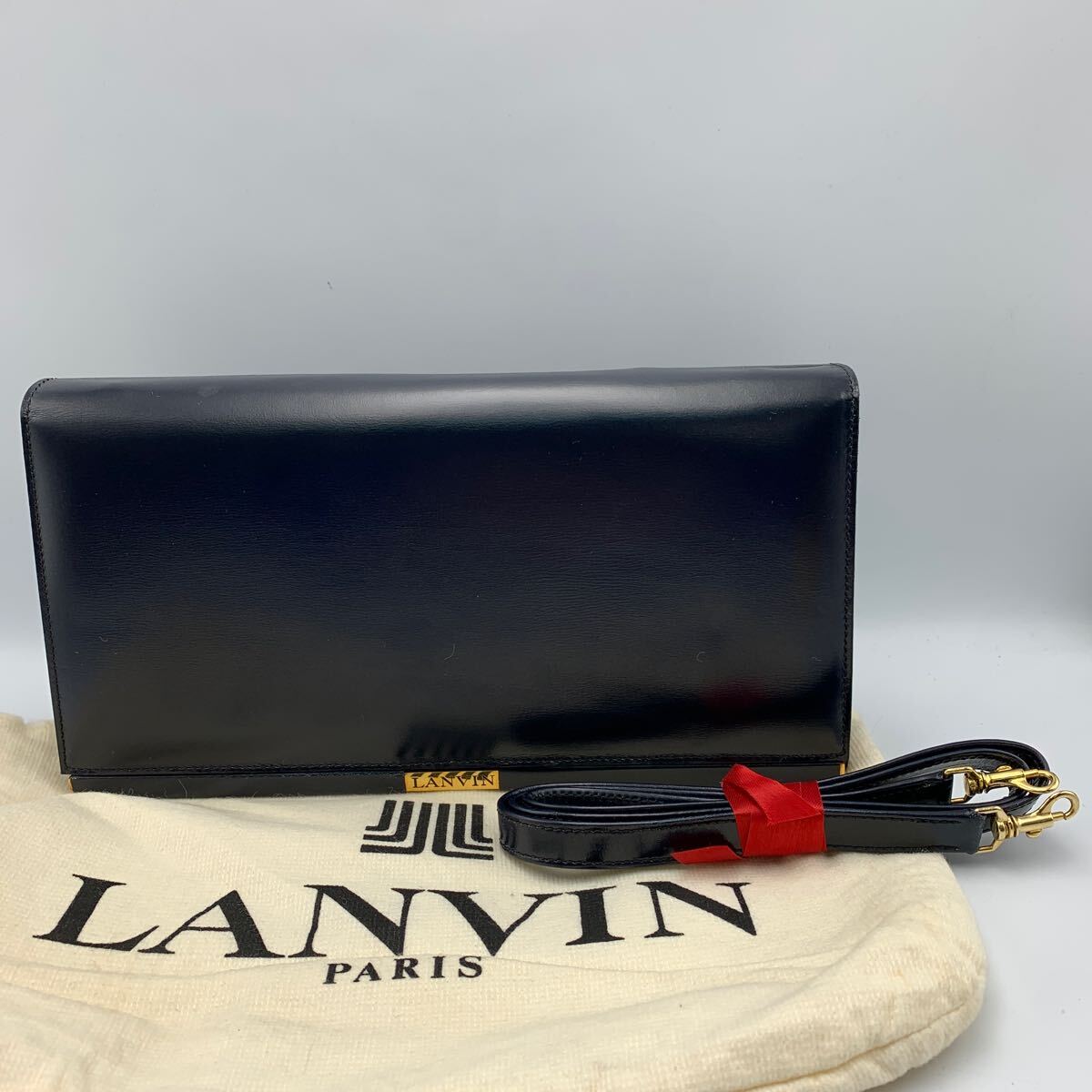 K91 FN-250328-132 LANVIN ランバン ショルダーバッグ クロスボディ 斜め掛け ブラック レディース 鞄 婦人バッグ 保存袋付 /【Buyee】