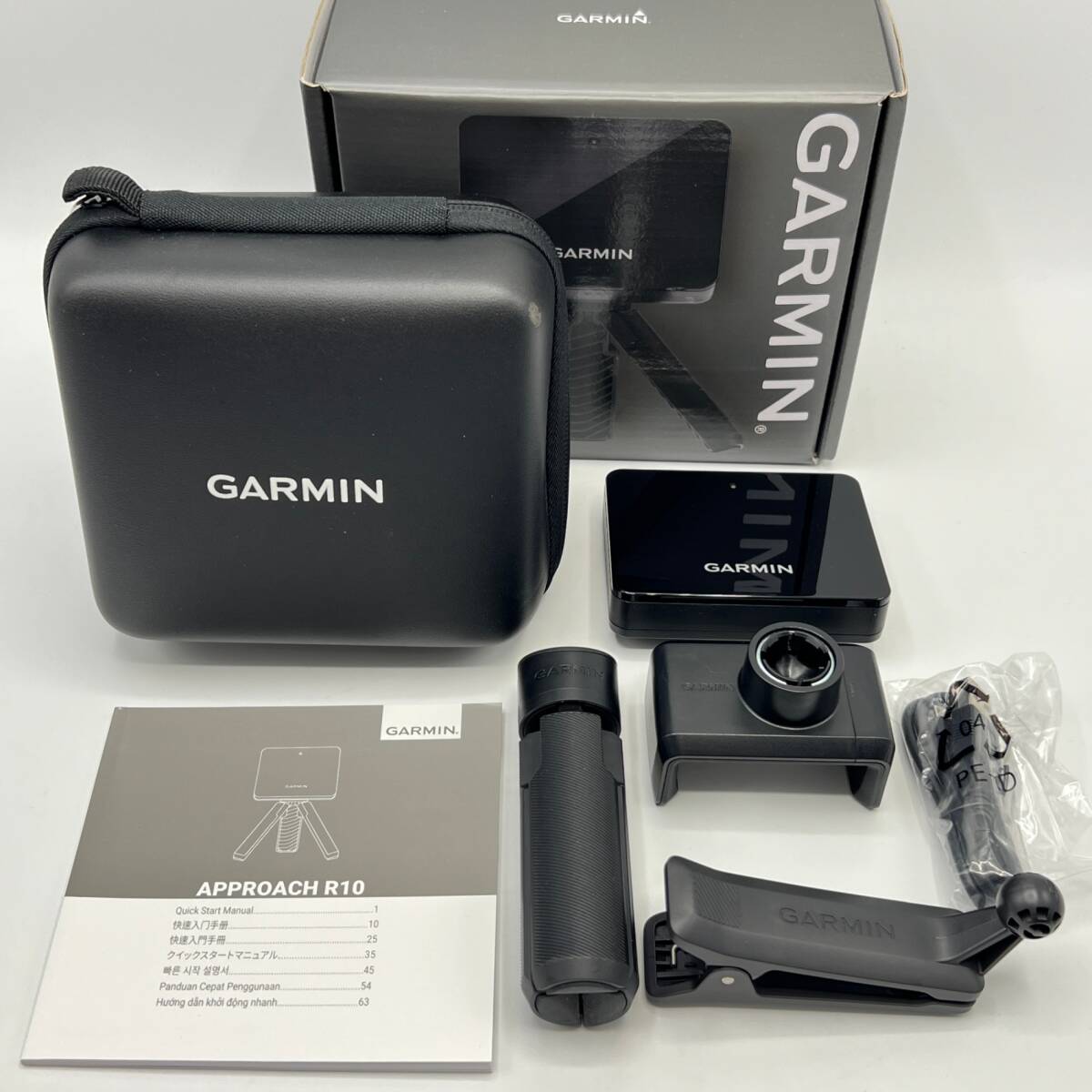 【美品】GARMIN Approach R10 010-02356-04 ポータブル弾道測定器 ゴルフシミュレーター アプローチ ガーミン ...