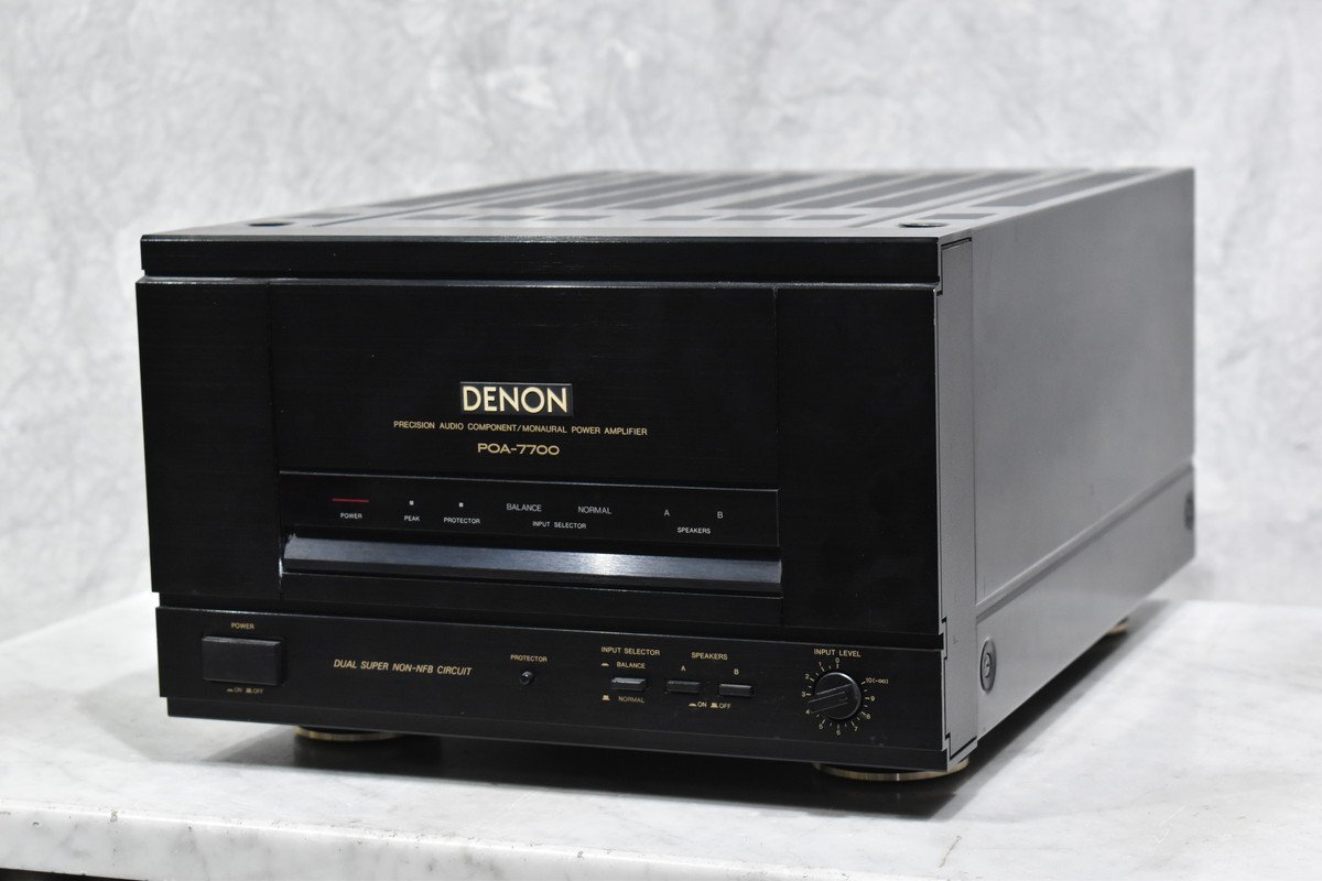 【C】DENON POA-7700 モノラル パワーアンプ デノン 3042495 /【Buyee】 Buyee - Japanese Proxy Service | Buy from Japan!