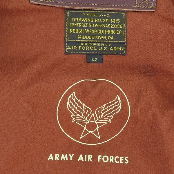 ☆BUZZ RICKSON'S/バズリクソンズ Type A-2 BURMA BRIDGE BUSTERS レザージャケット ワッペンカスタム ...