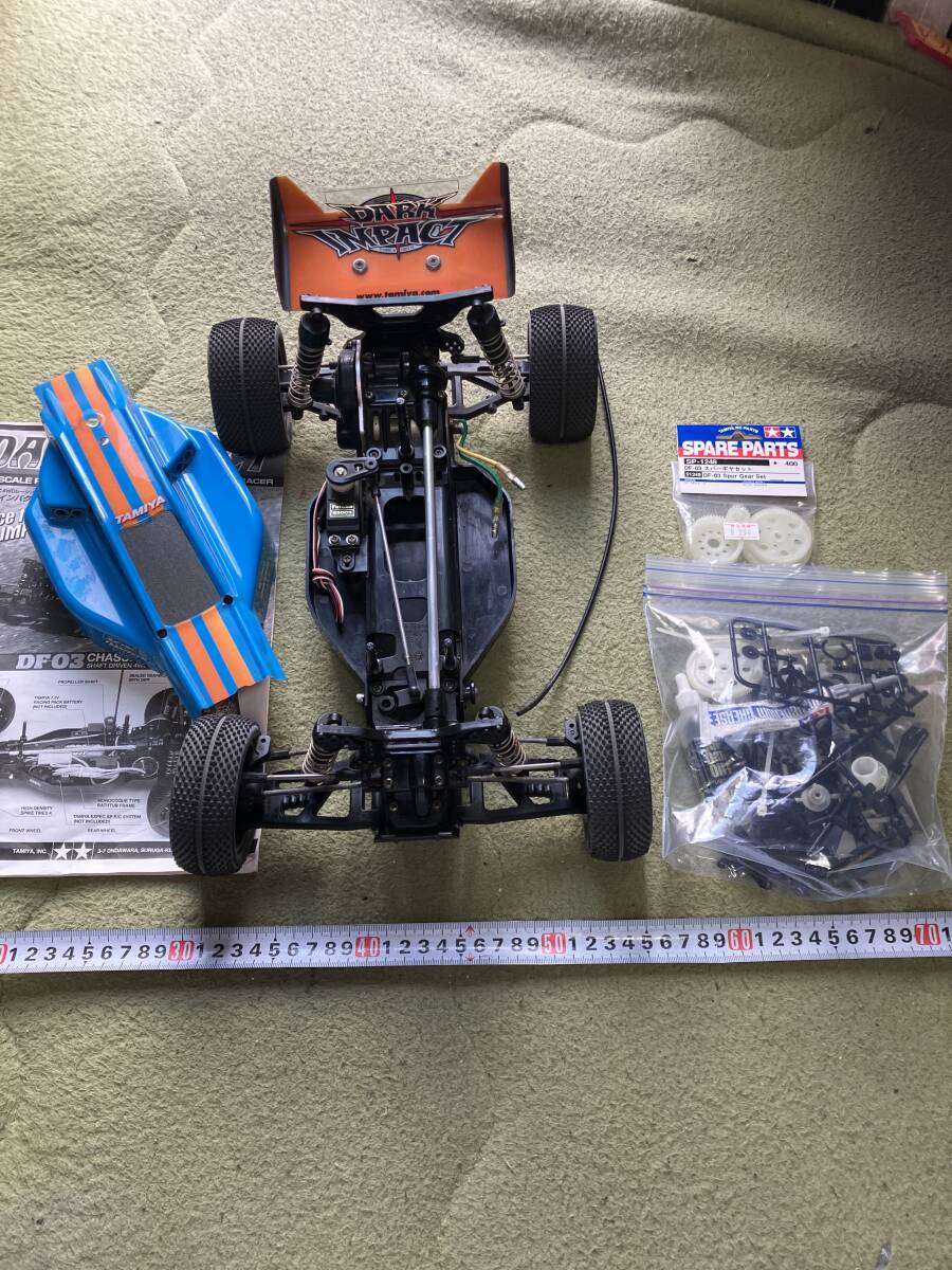タミヤ 田宮 tamiya RC ラジコン RC DF03 ダークインパクト バギー 4wd シャーシ サーボ モーター付き 動作品 /【Buyee】 Buyee - Japanese ...
