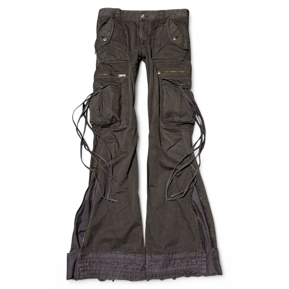 RARE Japanese label Gimmick Cargo Flare Pants archive ifsixwasnine L.G ...
