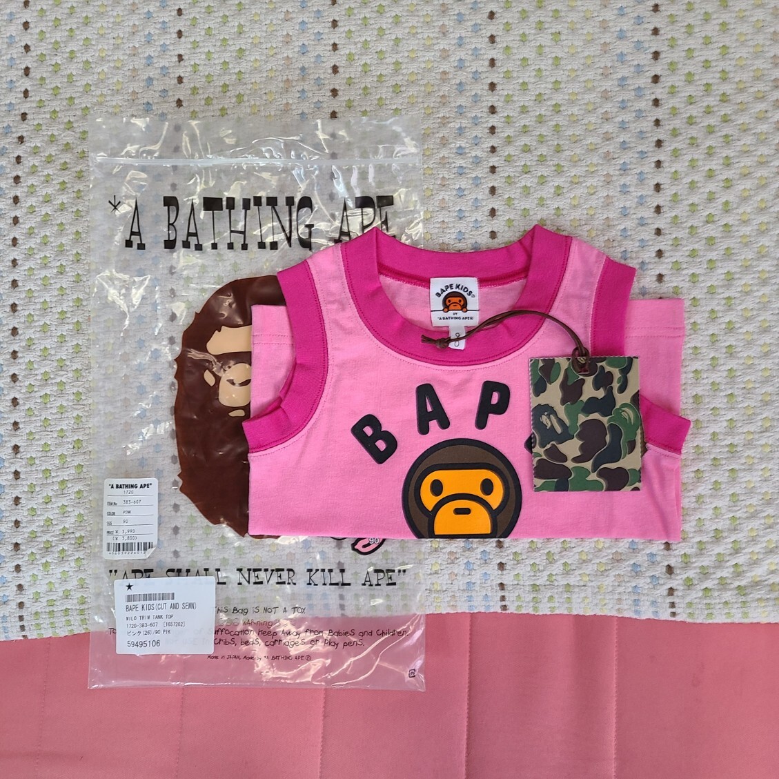 BAPE KIDS タンクトップ 90 ピンク /【Buyee】 Buyee - Japanese Proxy Service | Buy from Japan!