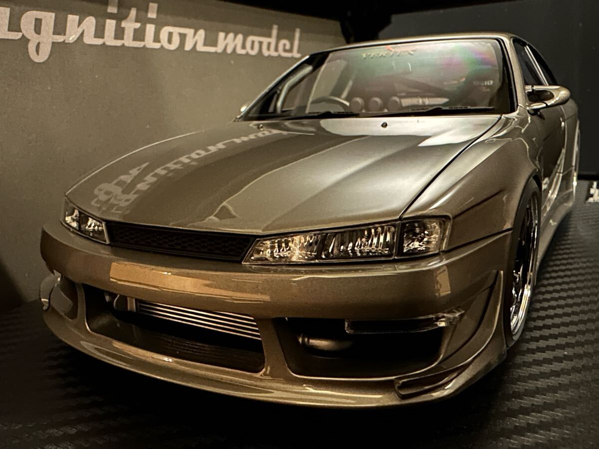 [新品] 1/18 IG3088 VERTEX S14 Silvia Gun Metallic イグニッションモデル ignition ...