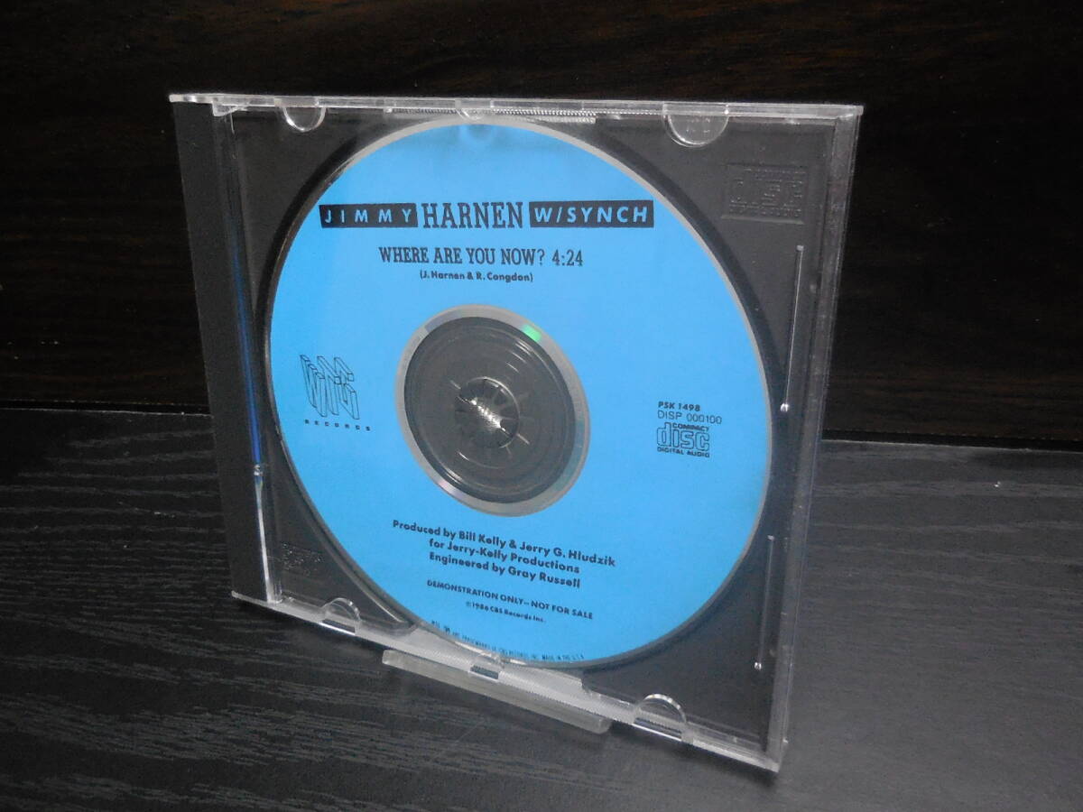 JIMMY HARNEN ジミー・ハーネン W/SYNCH WITH SYNCH WHERE ARE YOU NOW? プロモ盤 非売品 ...