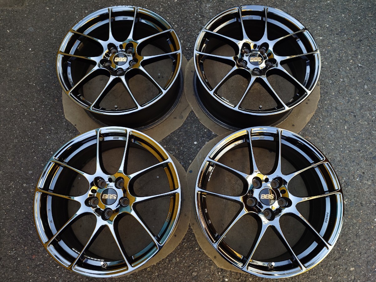 超美品 アウディ ゴルフ BMW mini F56 現行品 限定 希少 鍛造 BBS RF BKM ブラックミラー 18インチ 7.5J+51 RF512 PCD112 5穴 4本 ...