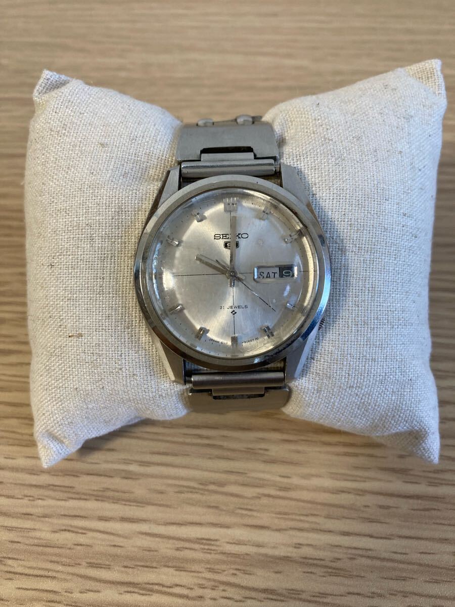 4-22 SEIKO 5 セイコー 腕時計 時計 ウォッチ STAINLESS STEEL 6119 8020 WATER PROOF ...