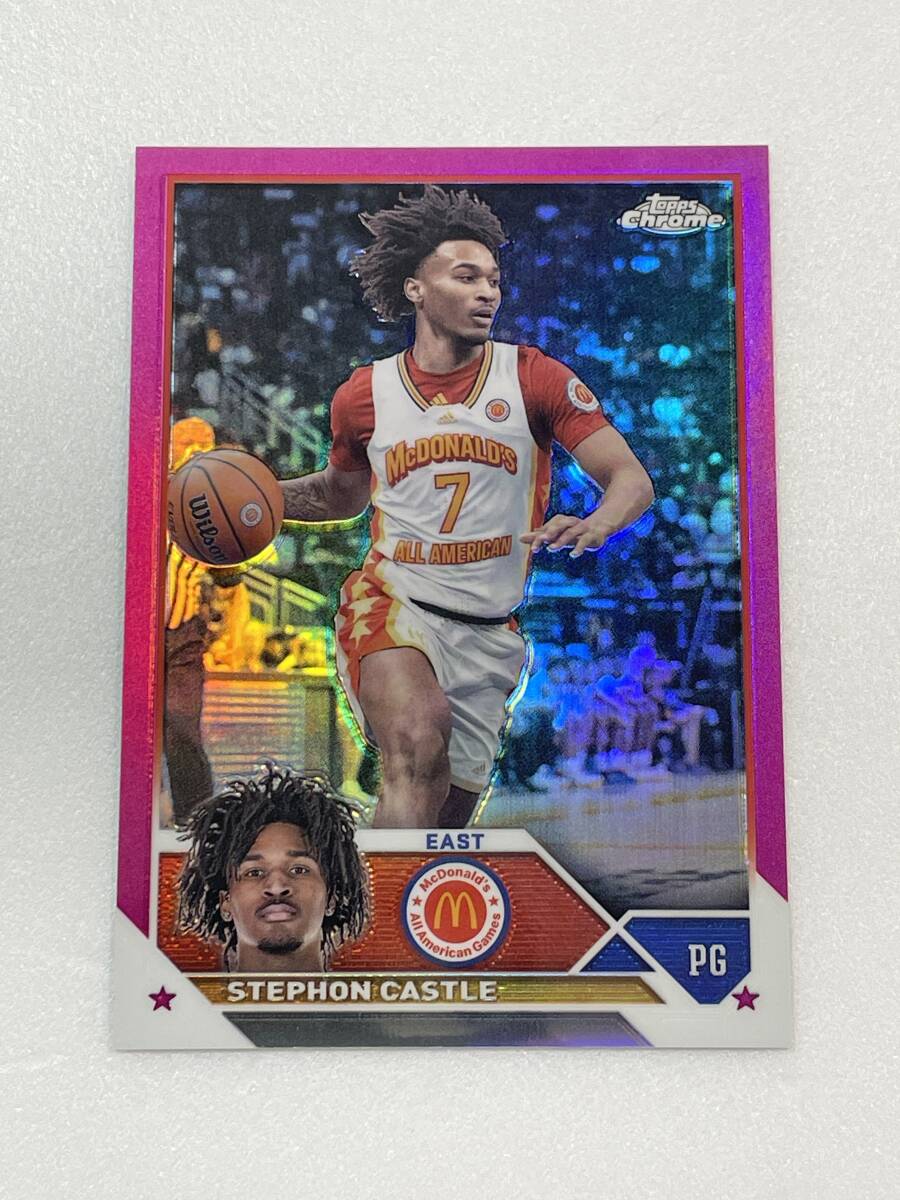 【STEPHON CASTLE】2023 TOPPS CHROME McDONALD ALL AMERICAN PINK 63/150 ...