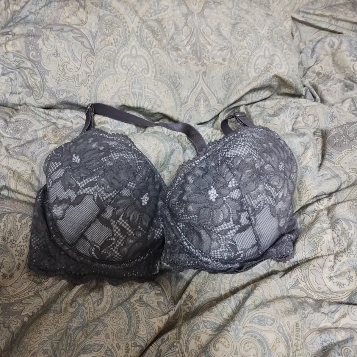 エスポールフロントホック灰色グレー花柄ブラジャーF65 /【Buyee】 Buyee - Japanese Proxy Service | Buy from Japan!