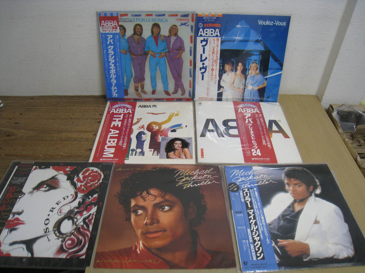 「744/I7C」まとめて7点 一部帯付 LPレコード ABBA アバ MICHAEL JACKSON マイケルジャクソン デュラン デュラン ...