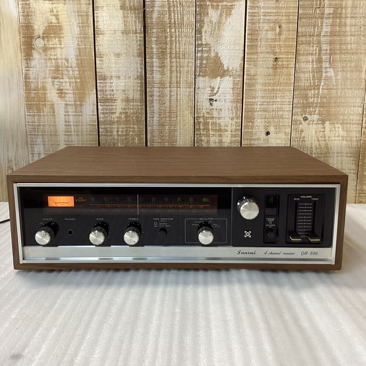 SANSUI サンスイ プリメインアンプ ステレオレシーバー QR-500 音響機材 オーディオ オーディオ機器 4channel ...