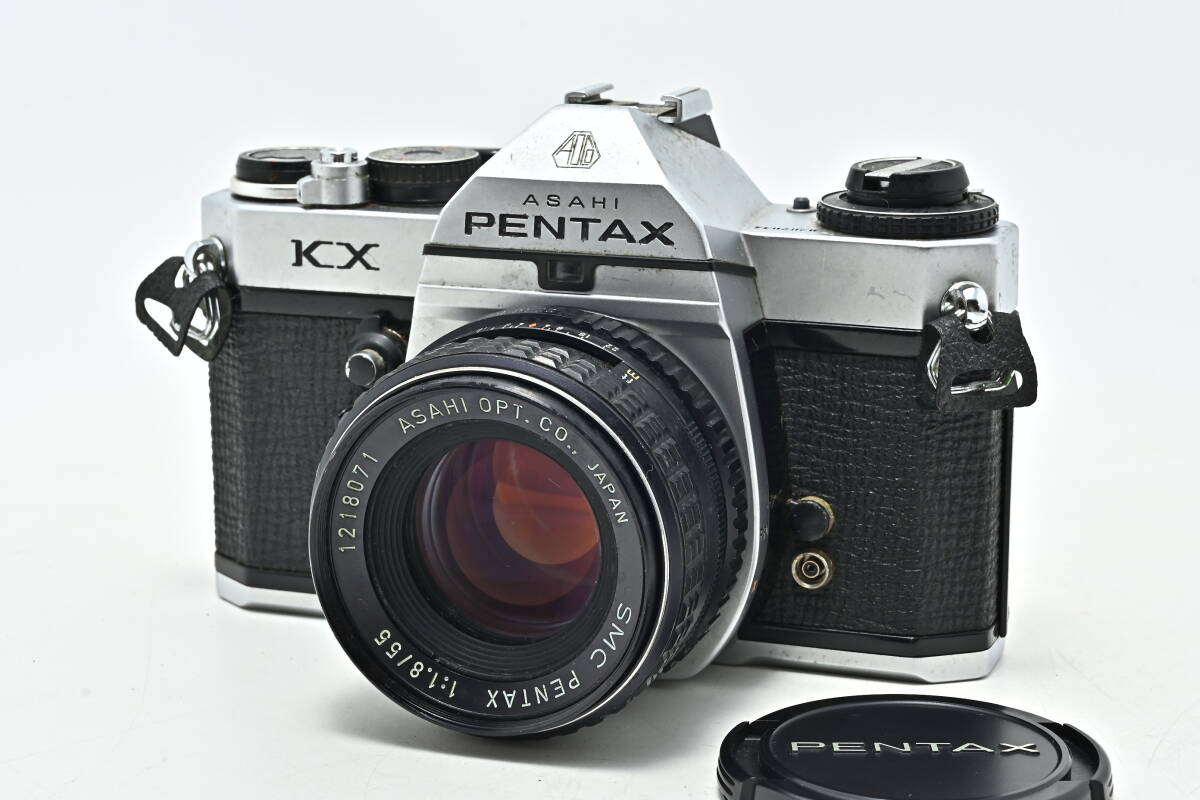 1G-054 PENTAX ペンタックス KX + SMC PENTAX 55mm f/1.8 フィルムカメラ マニュアルフォーカス 一眼レフ ...