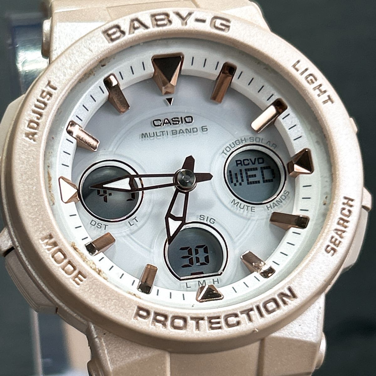 美品 CASIO カシオ Baby-G ベビージー BGA-2510-4A 腕時計 アナデジ タフソーラー 電波ソーラー 多機能 カレンダー 動作確認済み /【Buyee】 Buyee ...