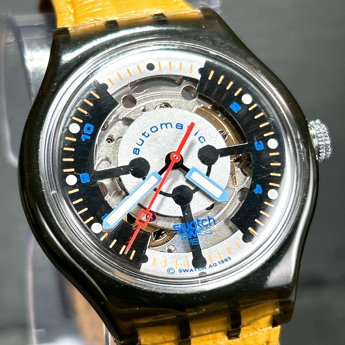 美品 SWATCH スウォッチ AUTOMATIC オートマチック AG1993 腕時計 自動巻き アナログ スケルトン クリアケース ラウンド 動作確認済み /【Buyee】 Buyee ...