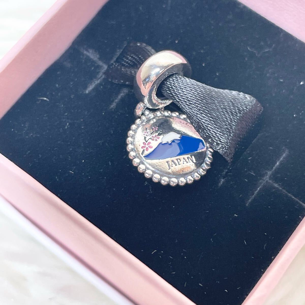 （a138） PANDORA パンドラ JAPAN Mount Fuji Dangle Charm 日本 富士山 ダングルチャーム チャーム ...