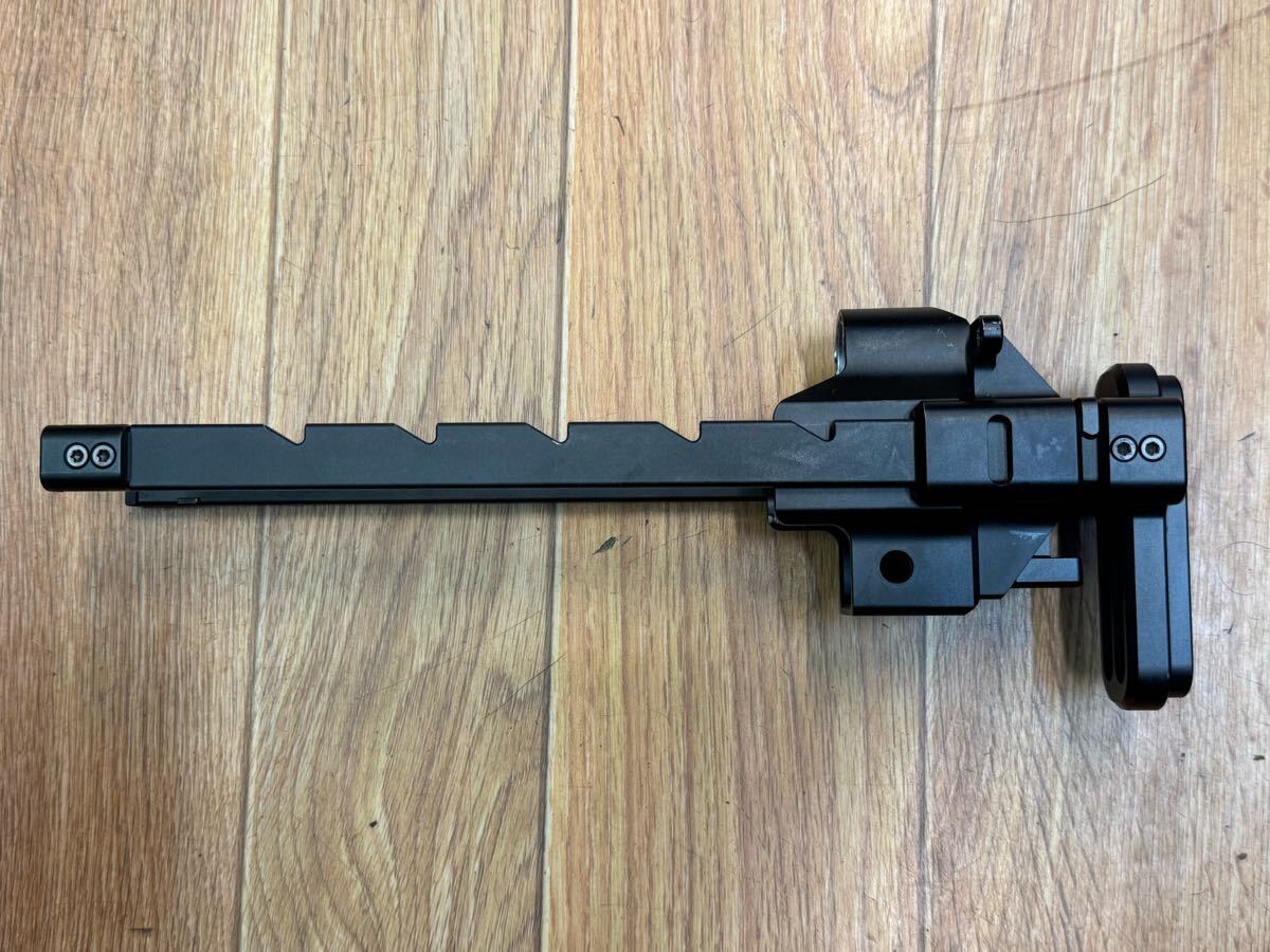 Bow Master×GMF B&Tタイプ 5ポジションバットストック＆ピカティニーレールアダプターセット (東京マルイ次世代MP5A5 ...