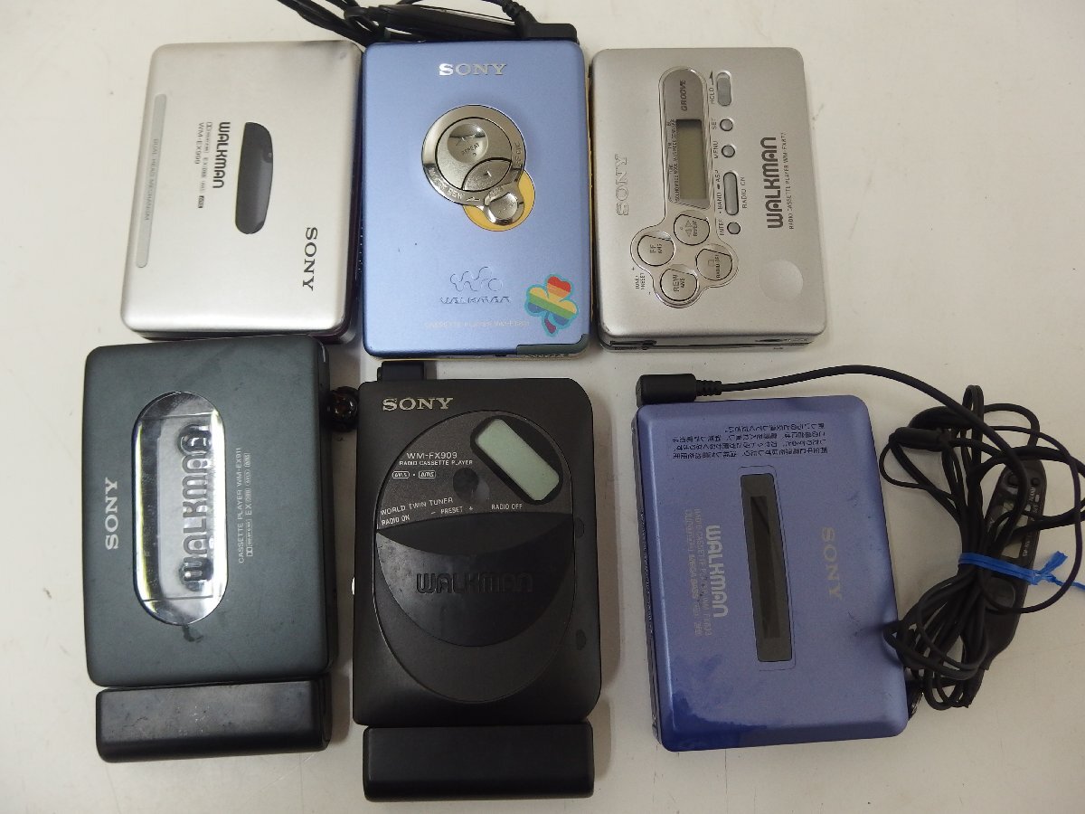 6 /Zク5054 SONY WALKMAN 6台セット WM-EX999 WM-FX909 WM-EX911 WM-FX877 WM ...