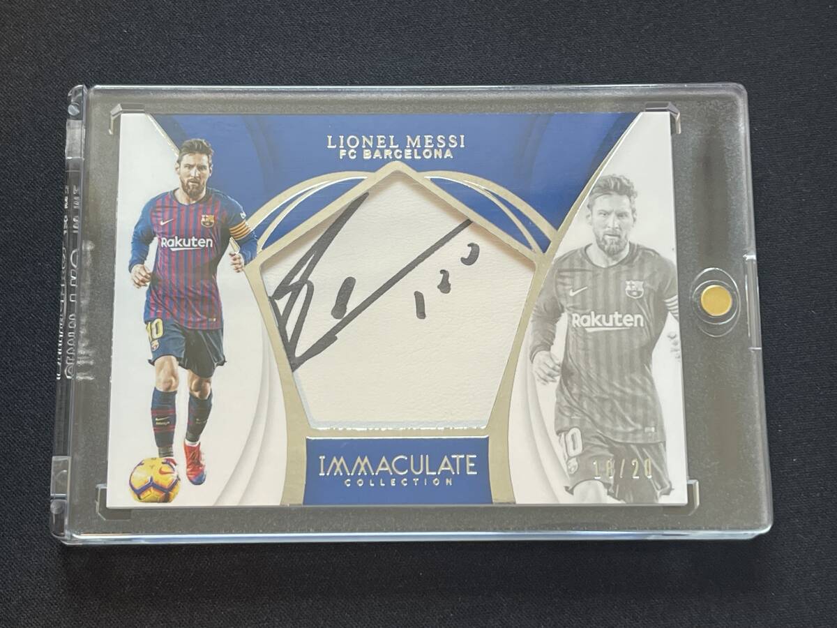 Lionel Messi（リオネル・メッシ）【2018-19 PANINI Immaculate Collection】Auto #/20 ...