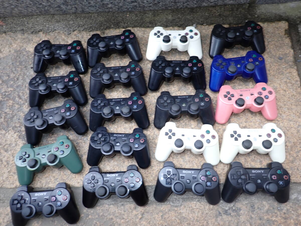 1円～ PS3 純正 ワイヤレスコントローラー DUALSHOCK 3 まとめて まとめ 大量 セット プレイステーション 20個 ...