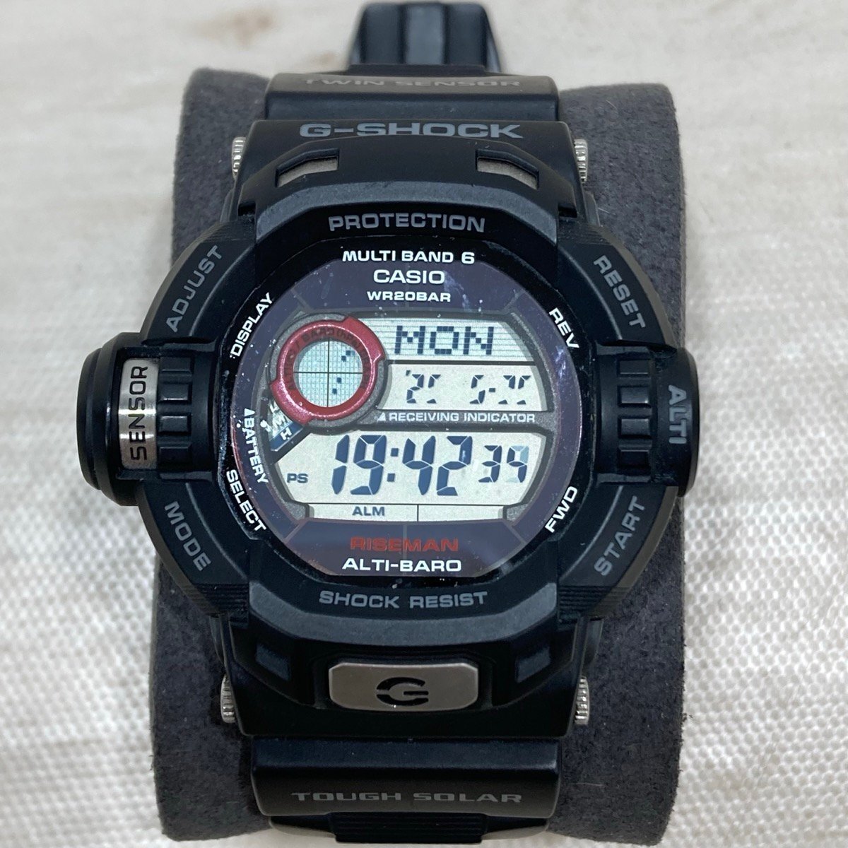 CASIO カシオ G-SHOCK RISEMAN ライズマン 腕時計 GW-9200J-1 電波ソーラー デジタル マルチバンド6 ブラック 稼働品[F4259] /【Buyee ...