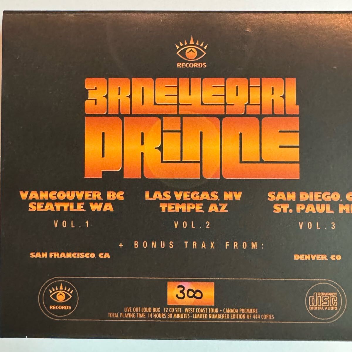 PRINCE 3RD EYE GIRL / LIVE OUT LOUD Vol.1 / 2 / 3 (12CD BOX SET) eye ...