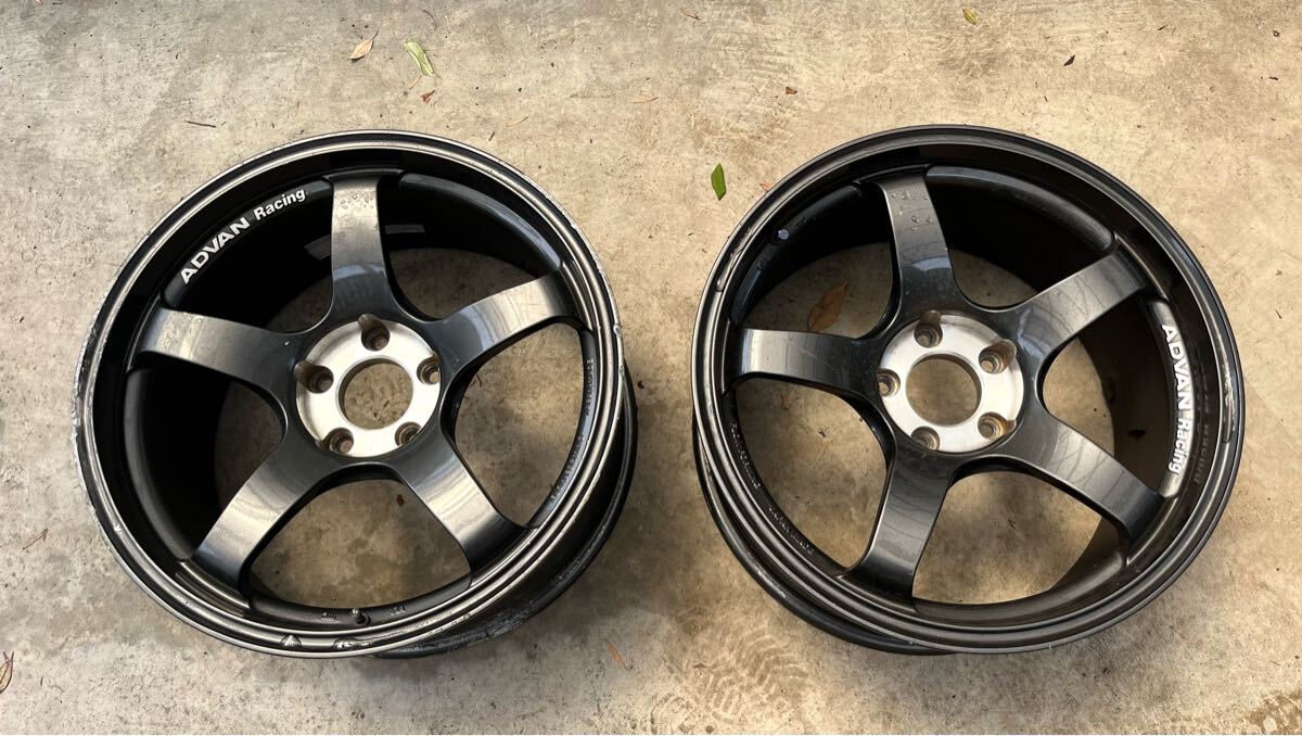 YOKOHAMA ヨコハマ TC3 ADVAN RACING 18インチホイール 2本 9J +25 5穴 PCD114.3 オフセット25 ...