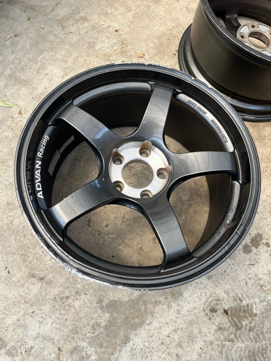 YOKOHAMA ヨコハマ TC3 ADVAN RACING 18インチホイール 2本 9J +25 5穴 PCD114.3 オフセット25 ...