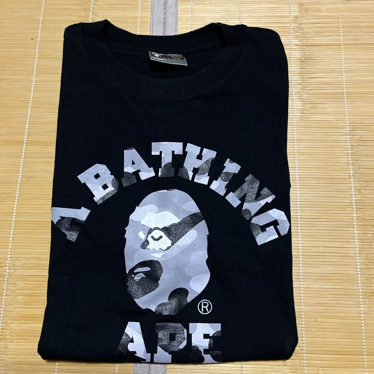 A BATHING APE BAPE KAWS MAD FACE CAMO 迷彩 COLLEGE LOGO tee tシャツ M カレッジロゴ 黒 ブラック /【Buyee】 Buyee ...