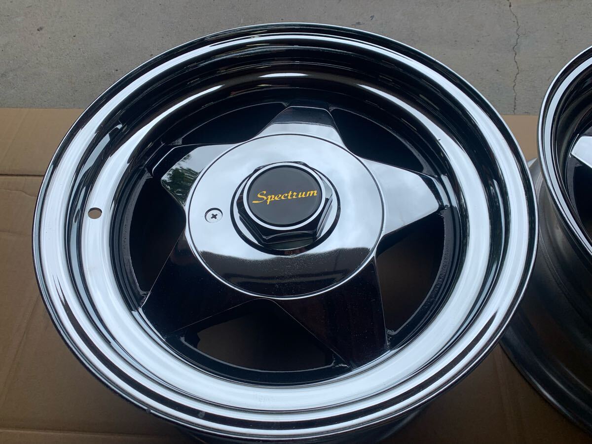 新品！未使用spectrum classic star chrome wheels NOS15x7 4穴マルチ 90s lowrider ...