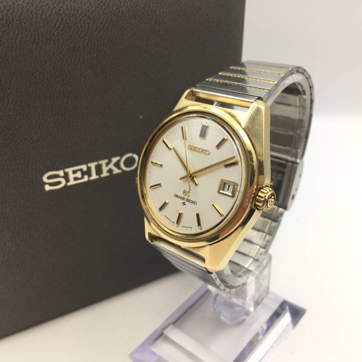 150702 SEIKO/セイコー GRAND SEIKO 3針 Date デイト メンズ 自動巻き 腕時計 6145-8000 付属品あり 稼働品 /【Buyee】 Buyee ...