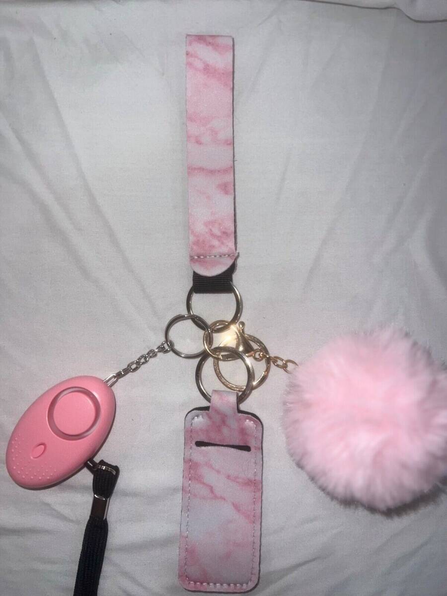 Self Defense Keychains by Tay. This keychain is called "Pink Marble" 海外 ...