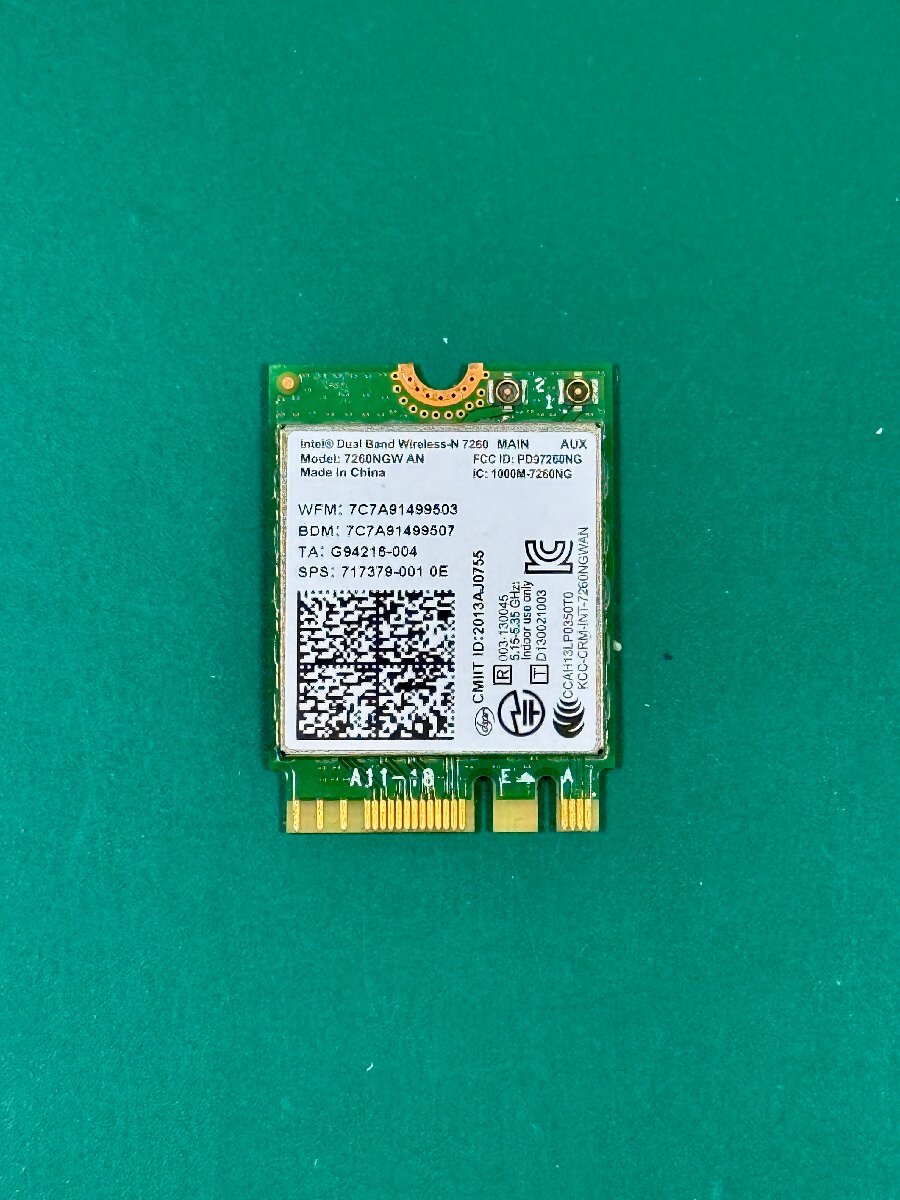 Intel インテル 無線LANカード Wireless-N 7260 7260NGW AN PCIe Half Mini Card/M.2(NGFF) 動作未確認品 /【Buyee】