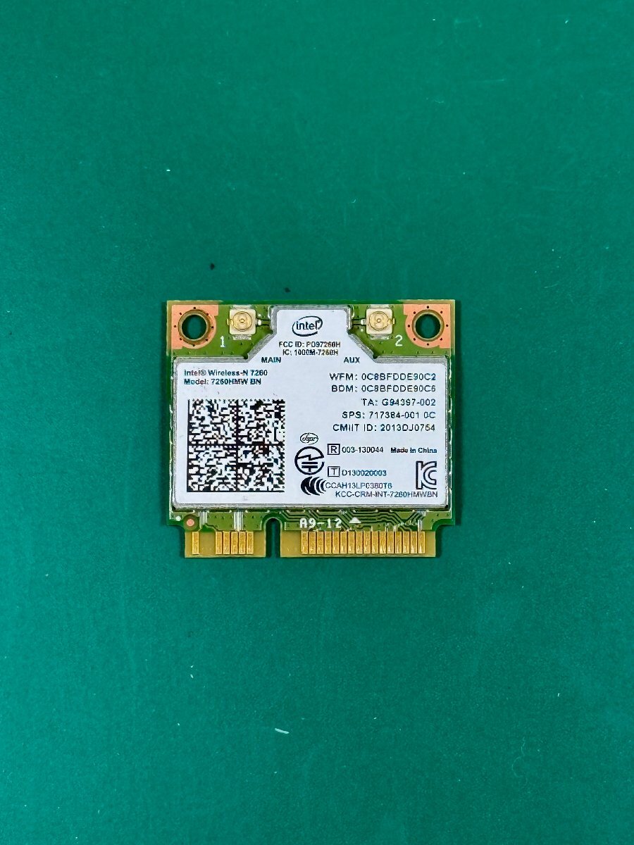 Intel インテル 無線LANカード Wireless-N 7260 7260HMW BN PCIe Half Mini Card/M.2動作未確認品 /【Buyee】