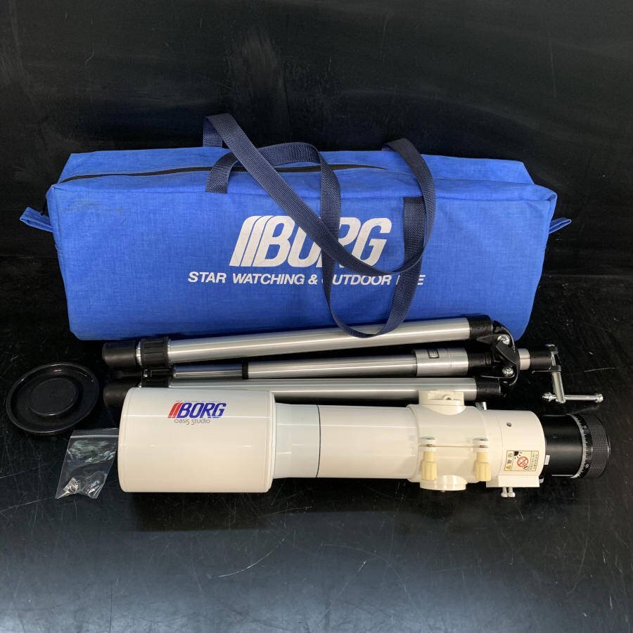 BORG 100ED 望遠鏡 軽量 天体観測 地上観察 対物キャップ/三脚(SLIK 523QF)/ケース/ネジ付き ジャンク品 ...
