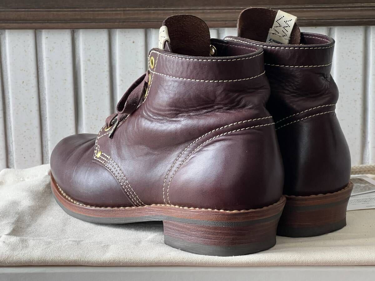 FIL限定！☆美品 visvim BRIGADIER BOOTS FOLK 8 BURGUNDY ☆ crash 7hole grizzly ...