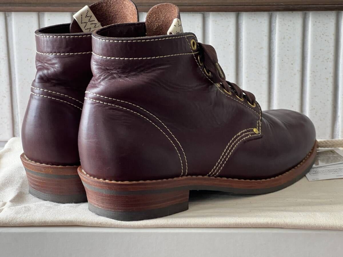 FIL限定！☆美品 visvim BRIGADIER BOOTS FOLK 8 BURGUNDY ☆ crash 7hole grizzly ...