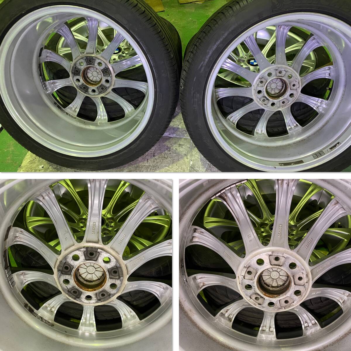 BMW E60 E61 M5純正 BBS製 19インチ アロイM166ホイール ディープコンケイブ RD232 8.5J +12 RD233 ...