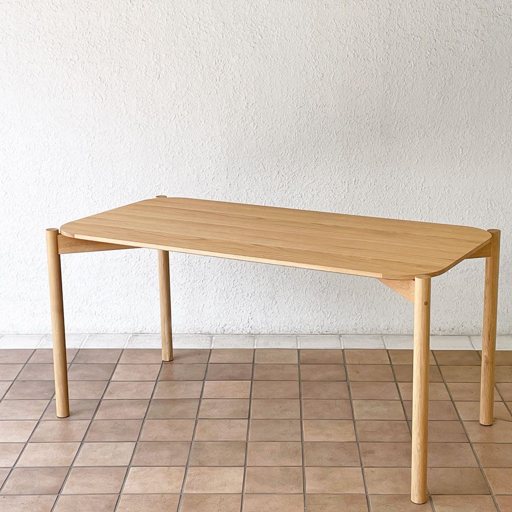 カリモクニュースタンダード Karimoku キャストール ダイニングテーブル CASTOR TABLE 150 ナラ材 ピュアオークカラー 定価145,200円 /【Buyee】 Buyee ...