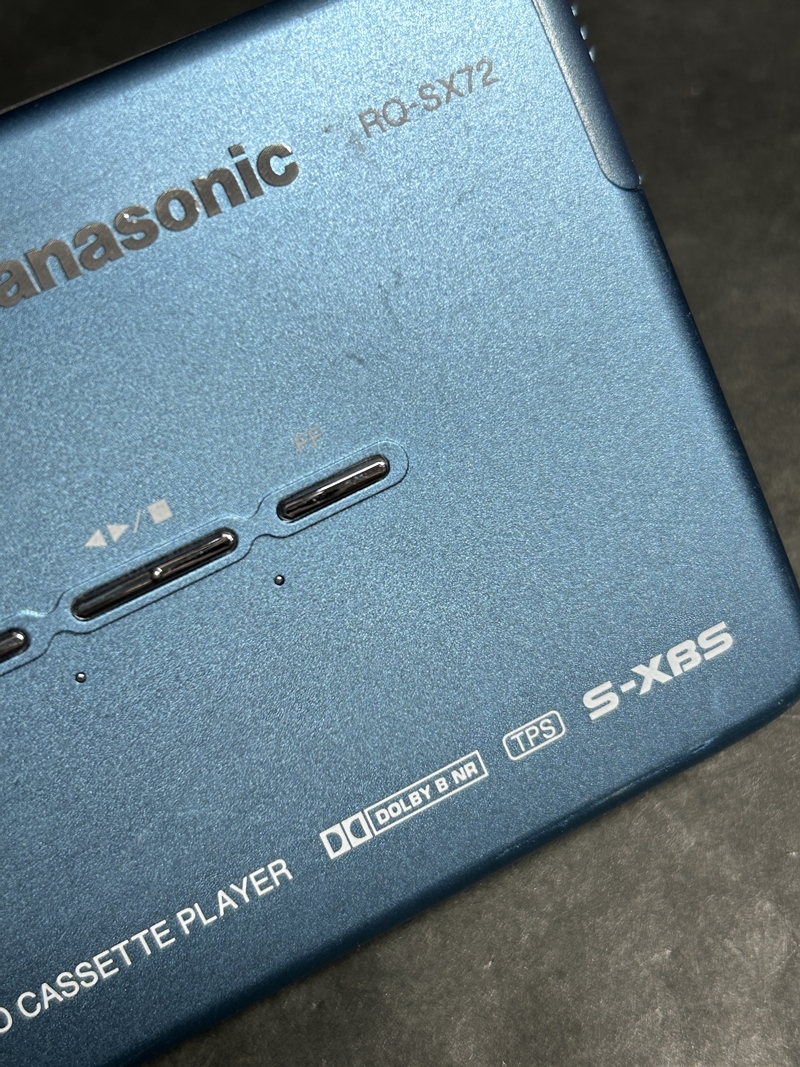 コレクター必見 Panasonic パナソニック S-XBS RQ-SX72 ポータブル カセットプレーヤー ブルー 青 コレクション op807 /【Buyee】 Buyee ...