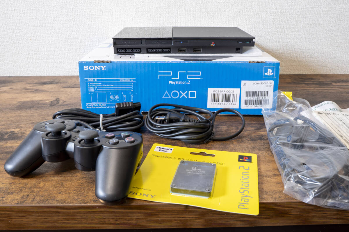 【本体・動作確認済み】プレイステーション2 PS2 SCPH-90000 CB (メモリーカード未使用8MB有り） /【Buyee ...