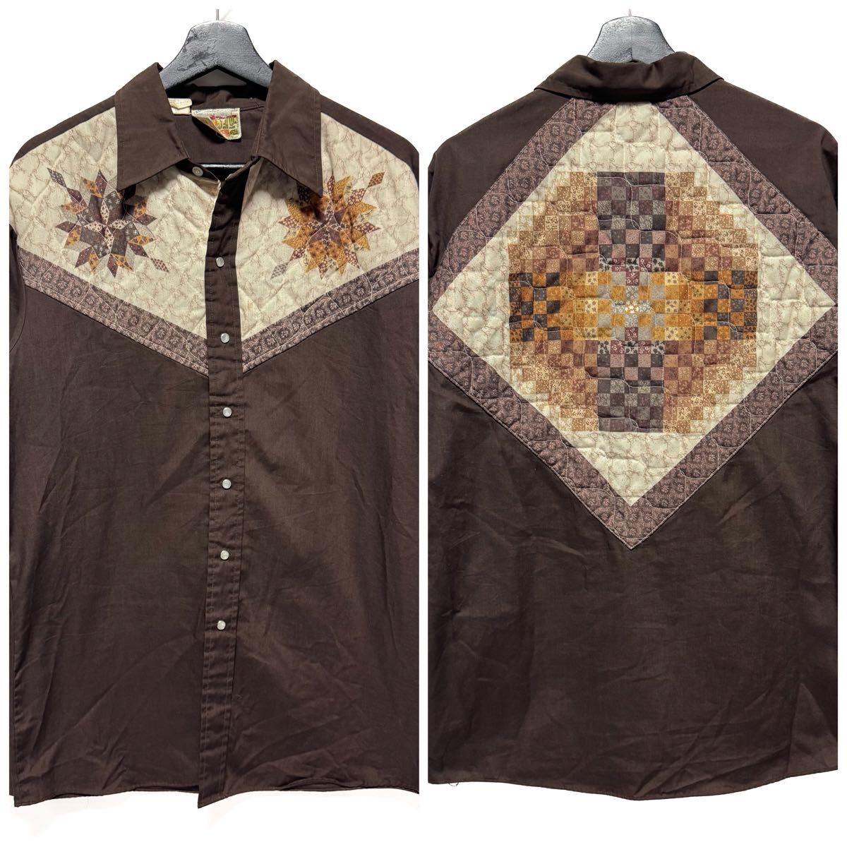 トレンド【kennington ケニントン】vintage/ROCKING RANCHWEAR キルティング/シャツ 長袖シャツ/ウエスタン ...