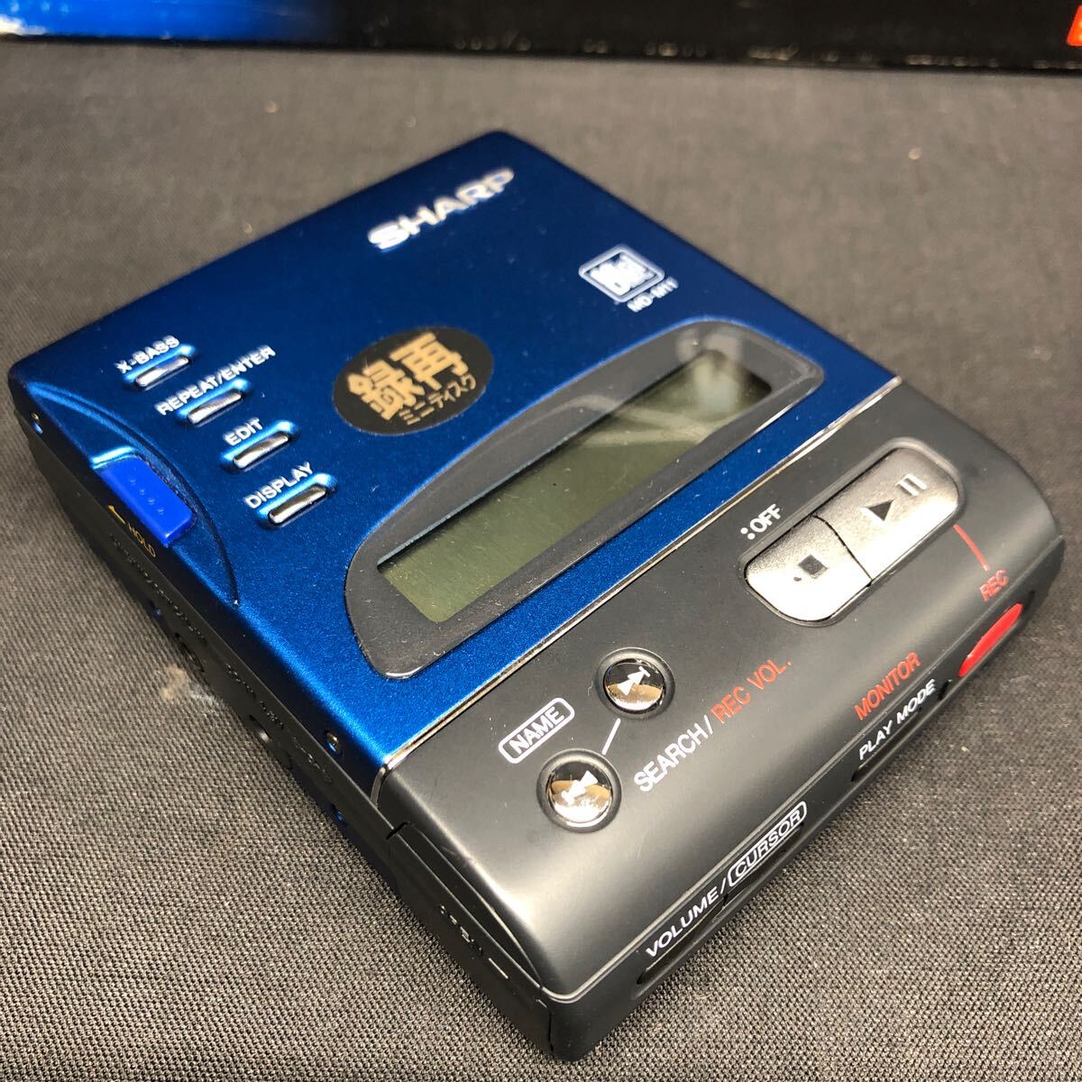 Y1722 【 SHARP シャープ ポータブルMDレコーダー 】 MD-M11-A 動作確認済 ほぼ新品 ブルー 現状品 録音 再生 /【Buyee】 Buyee - Japanese ...