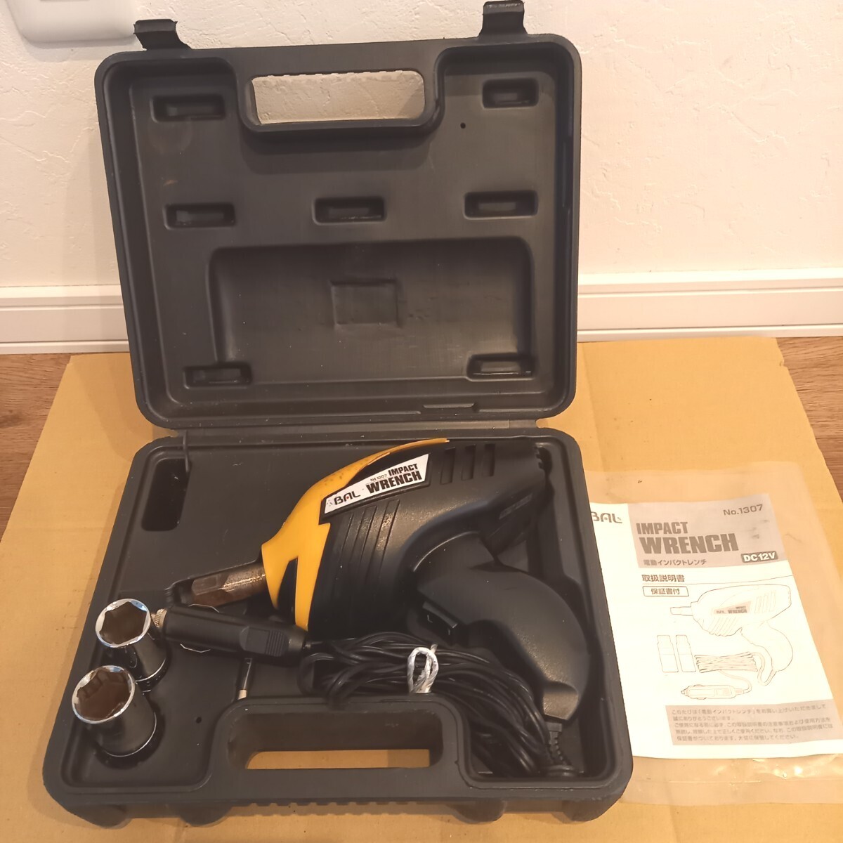 BAL IMPACT WRENCH 電動インパクトレンチ DC12V NO.1307 電動工具 シガーソケット 中古現状品 k2485 ...